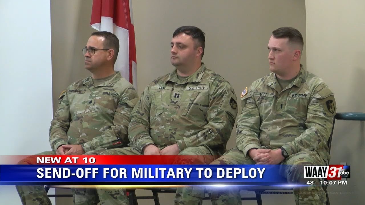 Send-Off Held for Local Military - YouTube