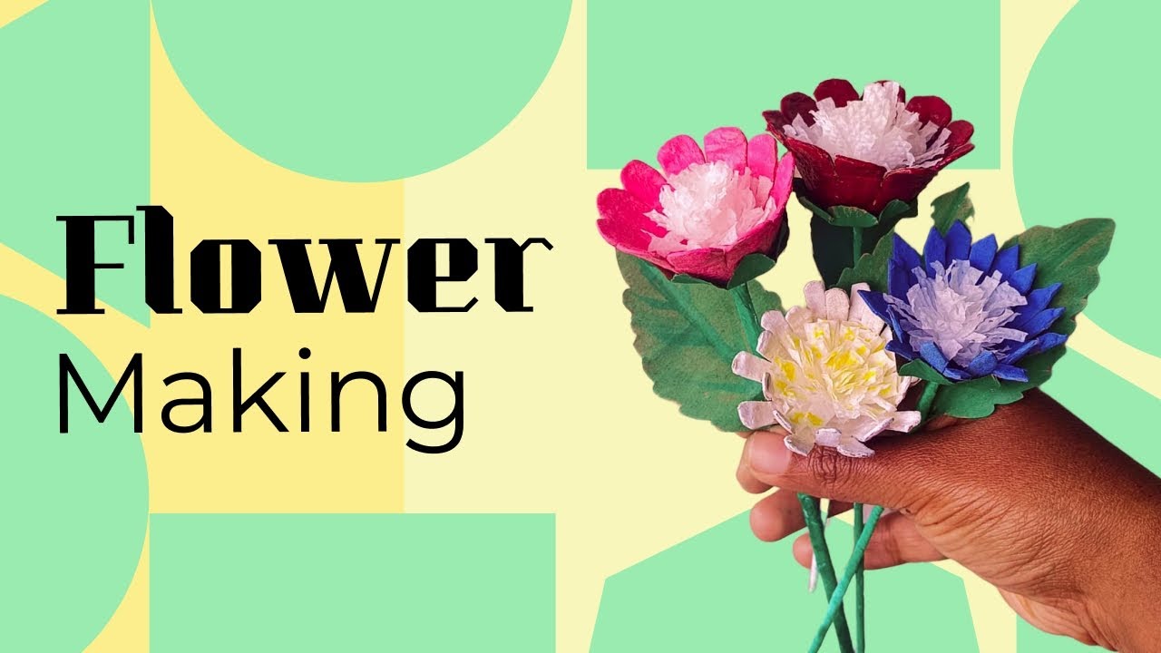 Flower making 🌺🌻🌹🌷 - YouTube