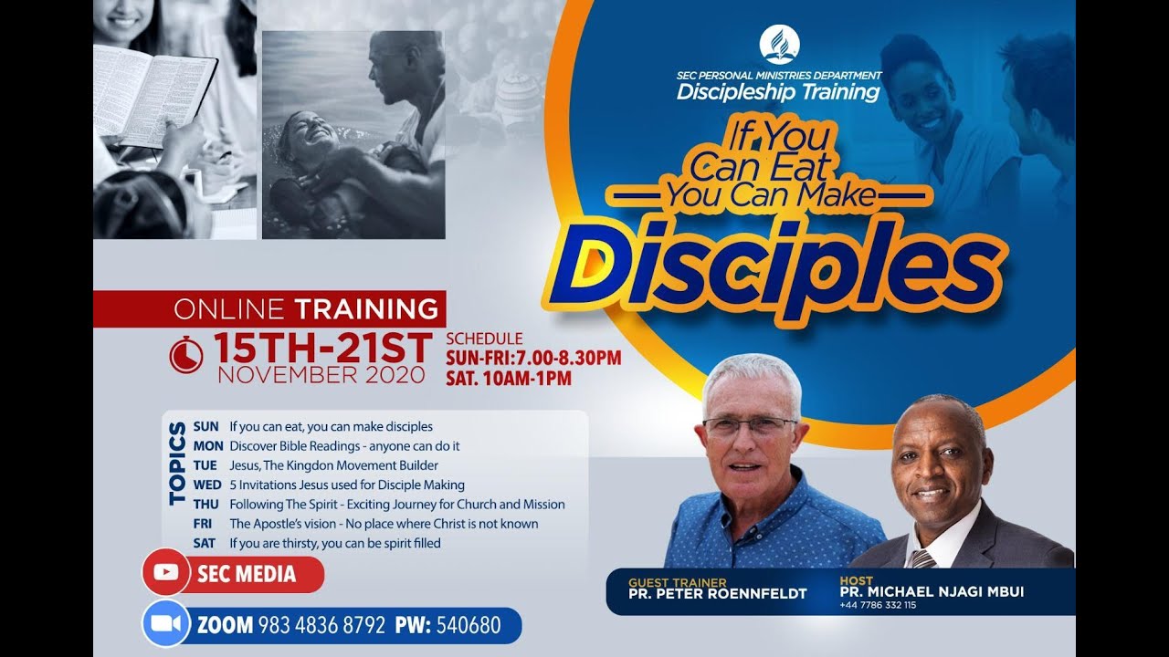 Discipleship Training Sunday 15th November 2020 - YouTube
