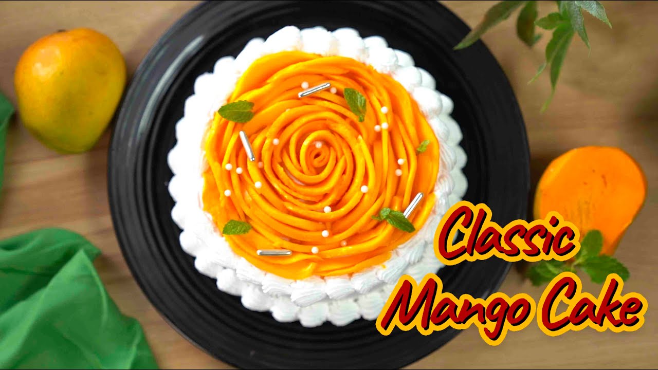 Classic Mango Cake | 100% Eggless | Summer Special - YouTube