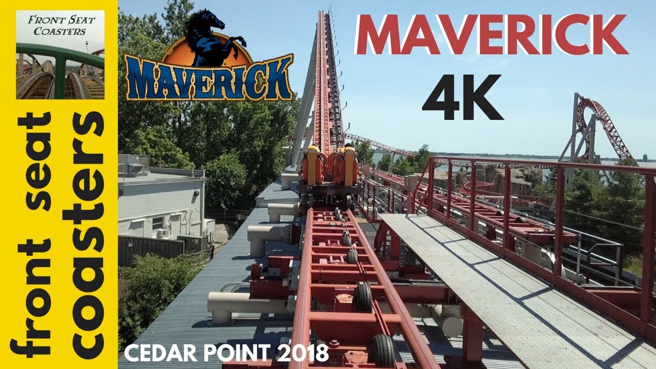 Maverick POV 4K On-Ride Cedar Point Roller Coaster Front Seat 2018 ...