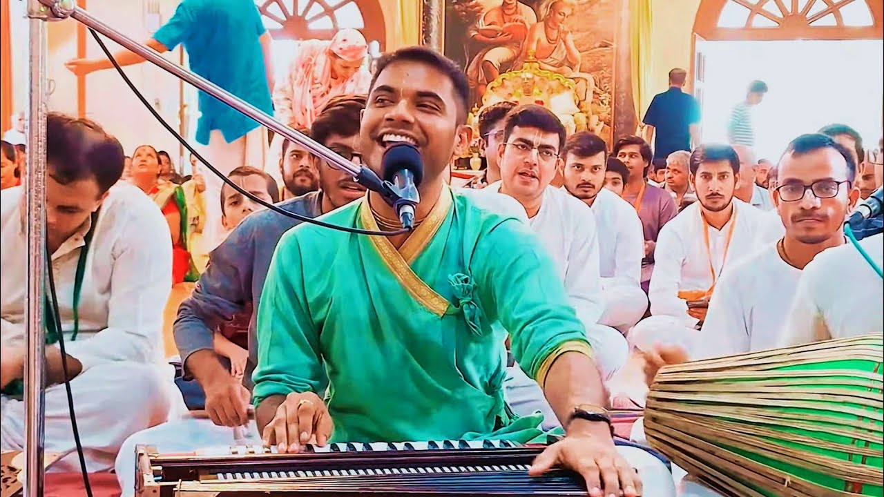 Joyful Hare Krishna Kirtan || ISKCON Kirtan || Lord Krishna - YouTube