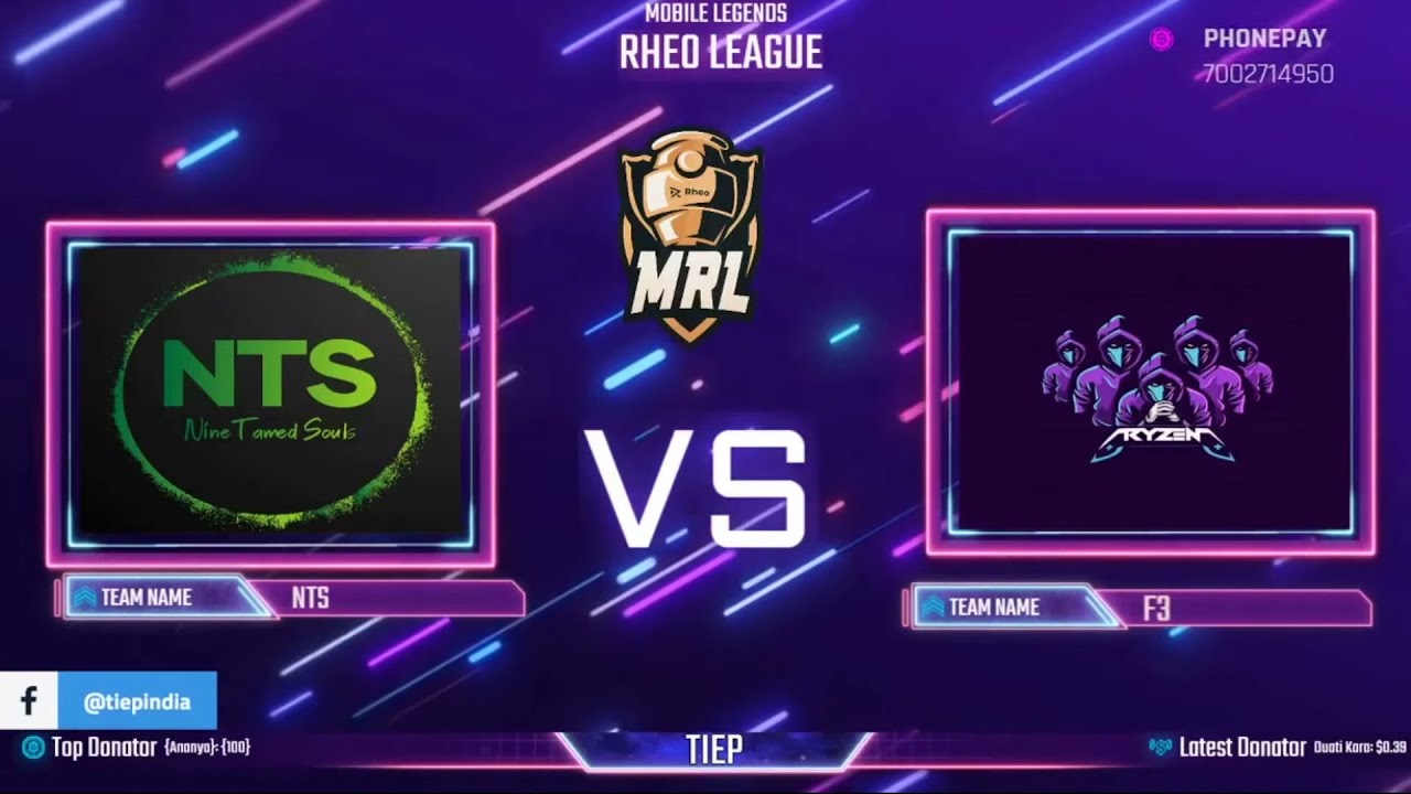 Ryzen eSports VS Nine Tamed Souls (NTS) | MRL 2020 | TIEP Indian ml ...