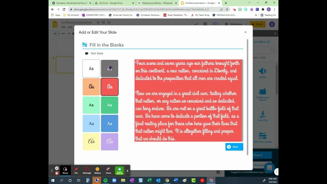 Nearpod - Create Fill in the Blank from existing text - YouTube
