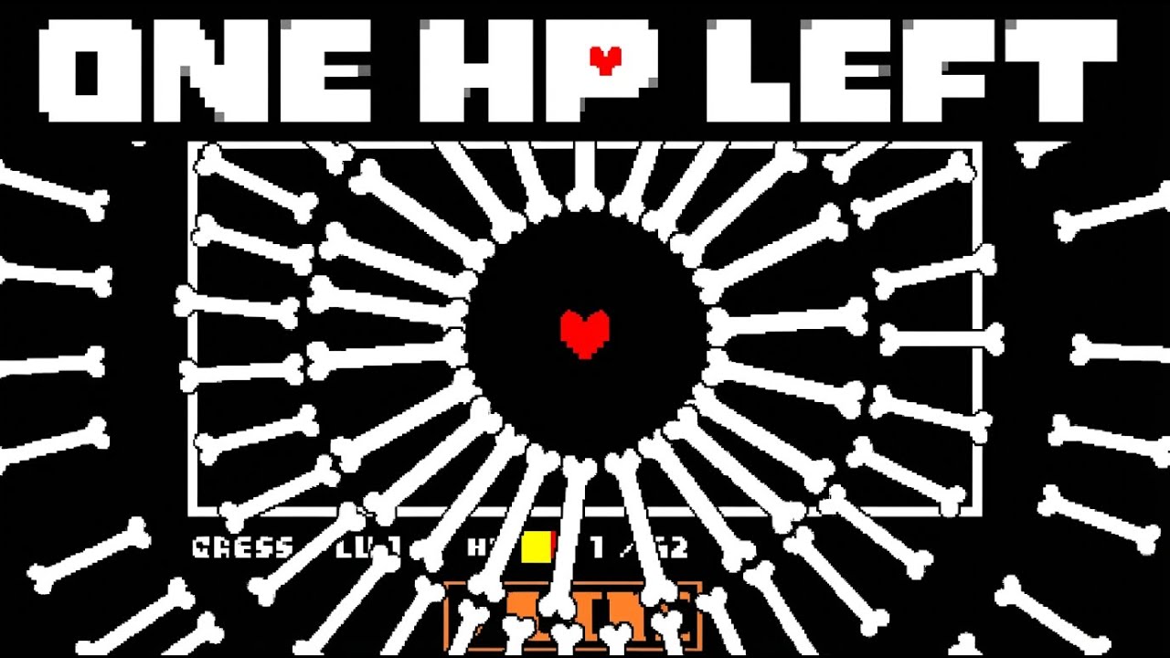 BEATING HARDEST BOSS IN UNDERTALE ON 1 HP - YouTube