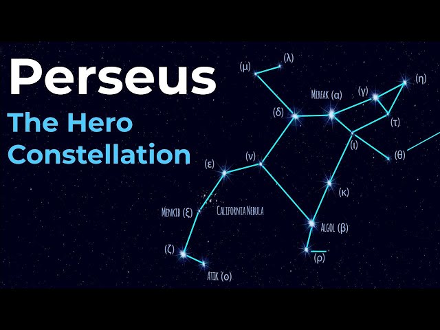 Perseus Constellation Map Perseus Constellation On Celestial Sphere,