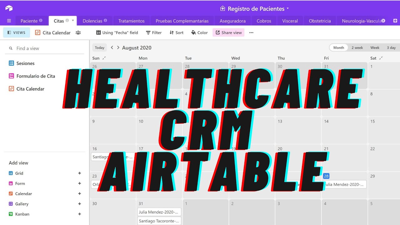 How to use Airtable as a Cloud-Based CRM for Healthcare - YouTube
