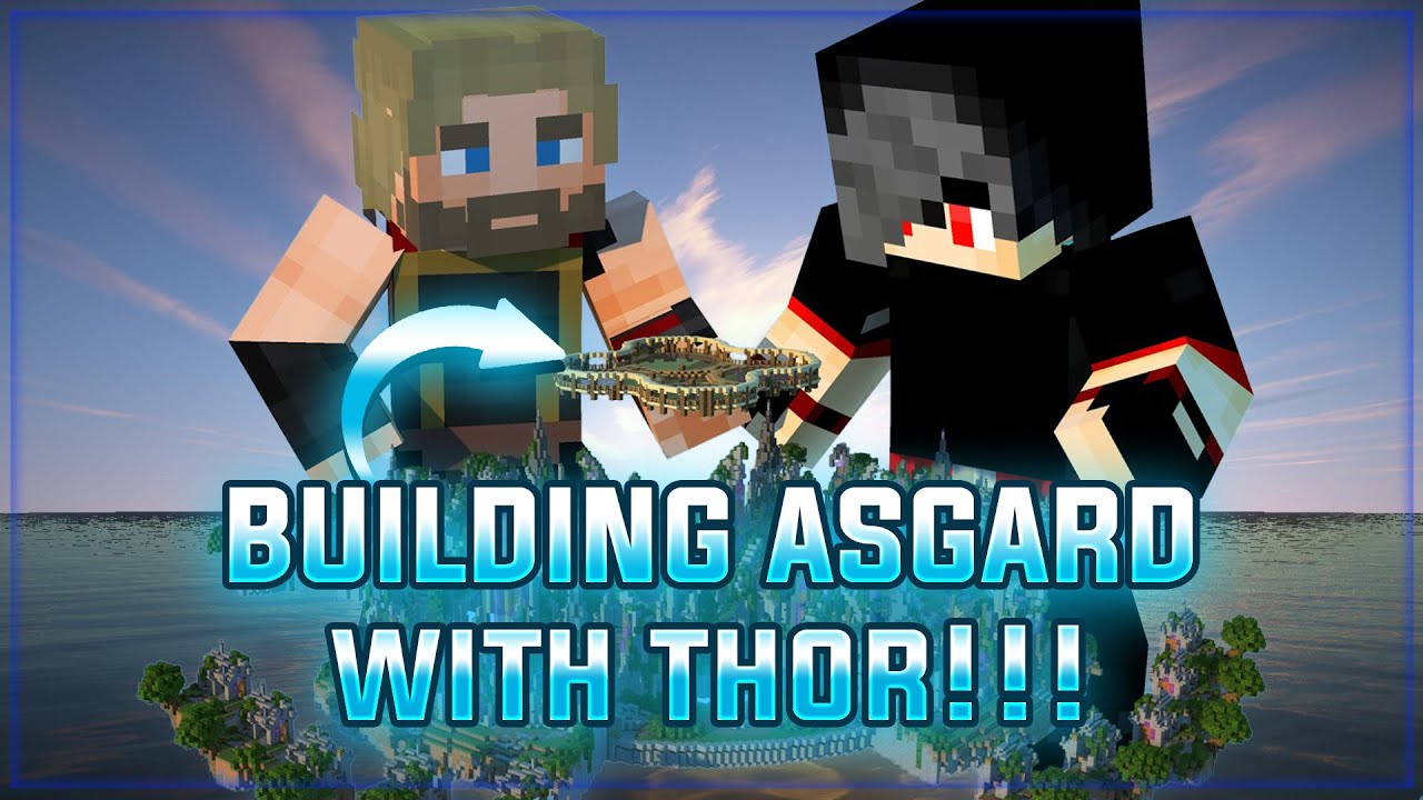 BUILDING ASGARD IN MINECRAFT !! PARADOX SMP ( join link in descp) only ...