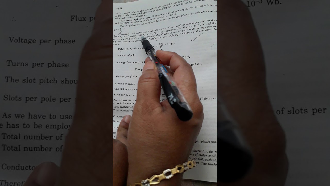 Synchronous machine problems - YouTube