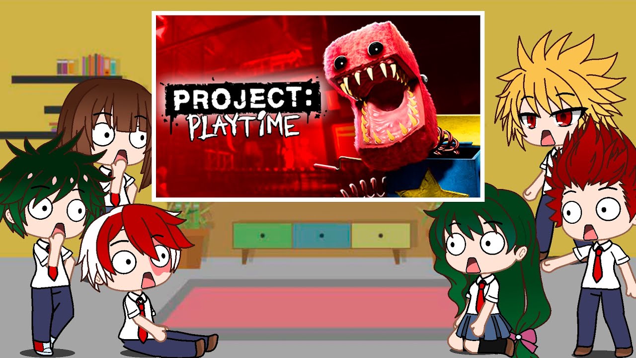 MHA react to Project: Playtime | Gacha Life - YouTube