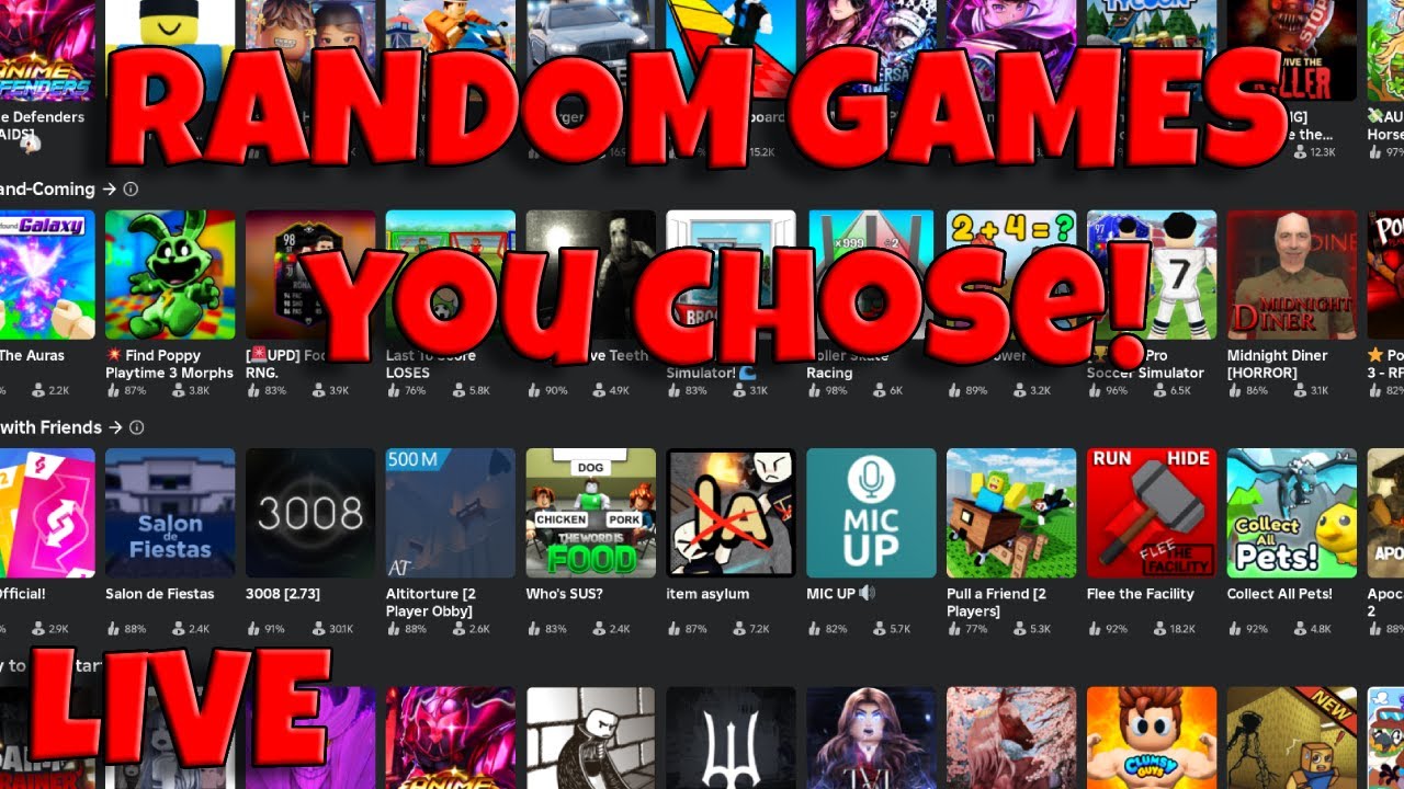 ROBLOX RANDOM GAMES|Crimson Tigers| - YouTube