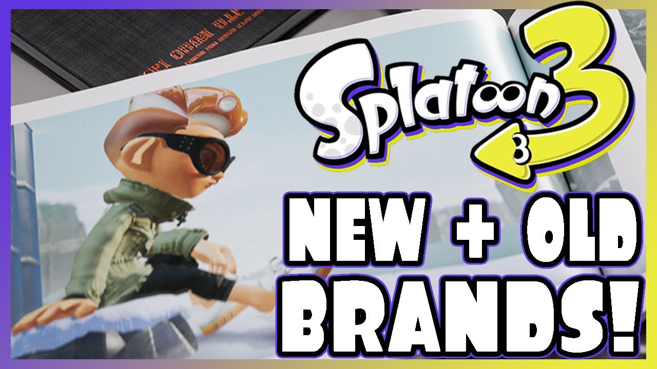 NEW SPLATOON 3 Clothing Brands! - YouTube