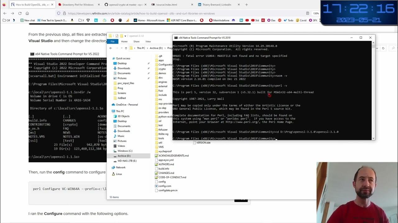 OpenSSL: Full Local Build Compilation on Win10 x64 | Home-Compiled Algorithm Suite Tutorial ...