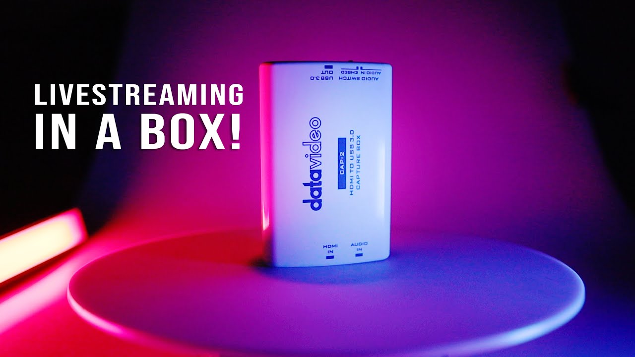 Livestreaming in a Box! Datavideo Cap-2 Capture Box - YouTube