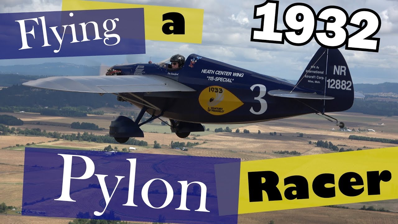 Take a Ride in a 1932 Pylon Racer! Heath Center Wing Special - YouTube