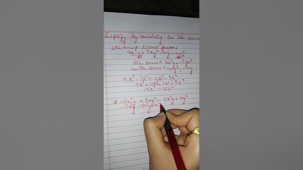 Class7 Chapter12 Algebaric Expression Exercise 121 Part2 Youtube