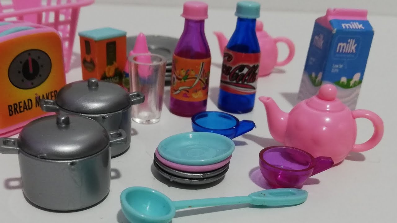 5 Minutes Diy Unboxing Mini Kitchen Set Toy Collection || Mini Plastic ...