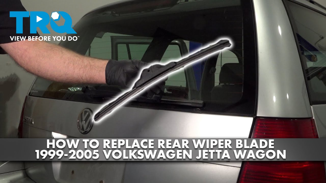 How to Replace Rear Wiper Blade 1999-2005 Volkswagen Jetta Wagon - YouTube