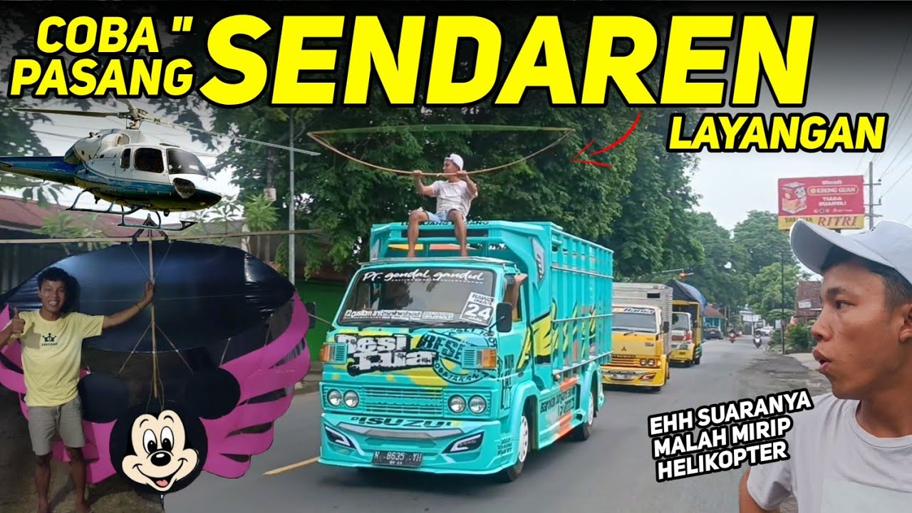 🔴 EXPERIMEN PASANG SENDAREN LAYANGAN DI TRUK..!! Suaranya mirip ...