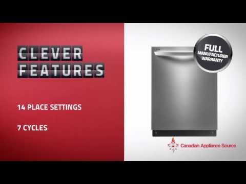 LG LDF7551ST Built-In Undercounter Dishwasher - YouTube