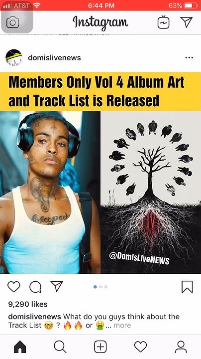 Xxxtentacion “members Only Vol 4” Tracklist And Album Art Revealed
