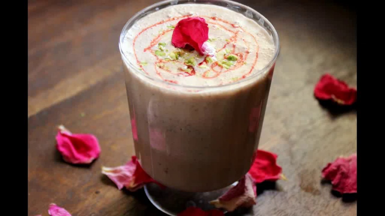 Gulkand Lassi,Gulkand Lassi ,Dried Rose Petals Lassi ,Summer Drinks ...