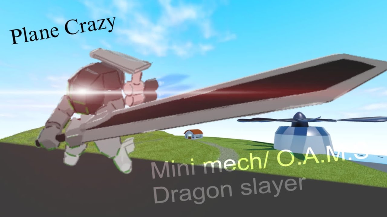 Odom mini mech welding a Dragon Slayer | Roblox Plane Crazy - YouTube