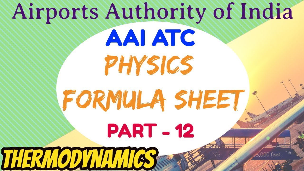 PHYSICS Formula Sheet || Thermodynamics || IIT JEE || 12th Class - YouTube