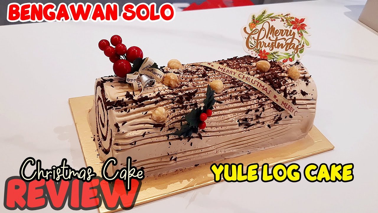 Mencoba Kue Natal dari BENGAWAN SOLO Singapore - Yule Log Cake - YouTube