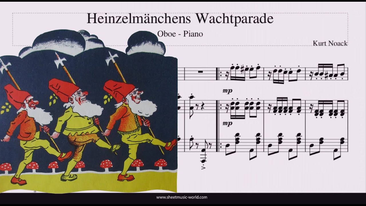 Heinzelmänchens Wachtparade - Kurt Noack - Oboe / Piano - (Sheets Oboe ...