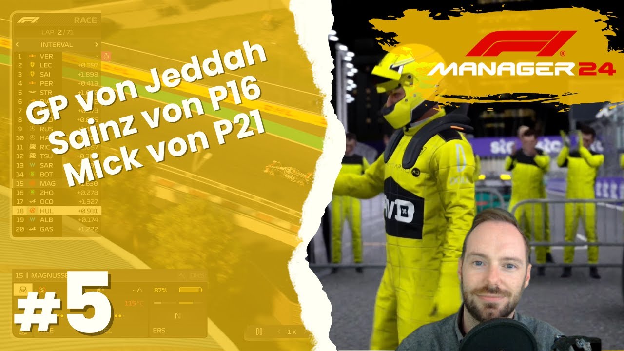 Let's Play F1 Manager 2024 | Create a Team #5 - GP von Jeddah, Sainz ...