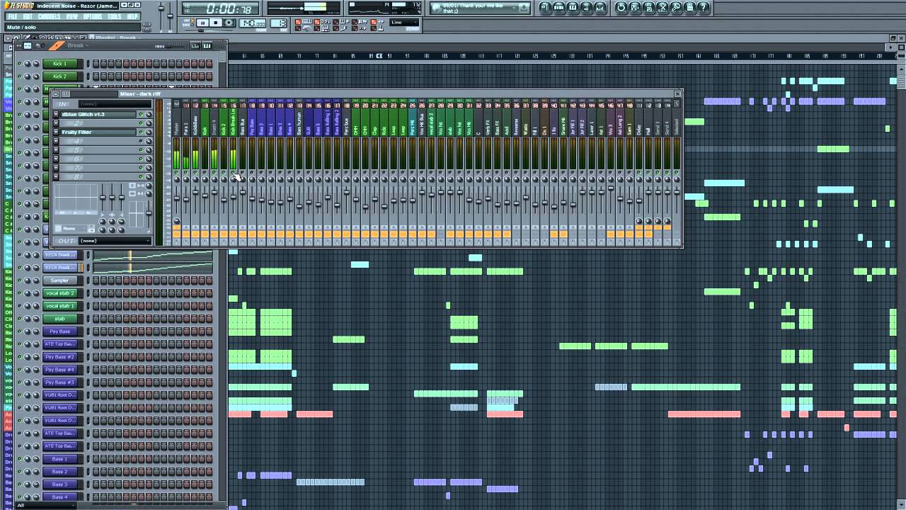Indecent Noise - Razor (James Dymond Remix) [FL Studio Project View ...