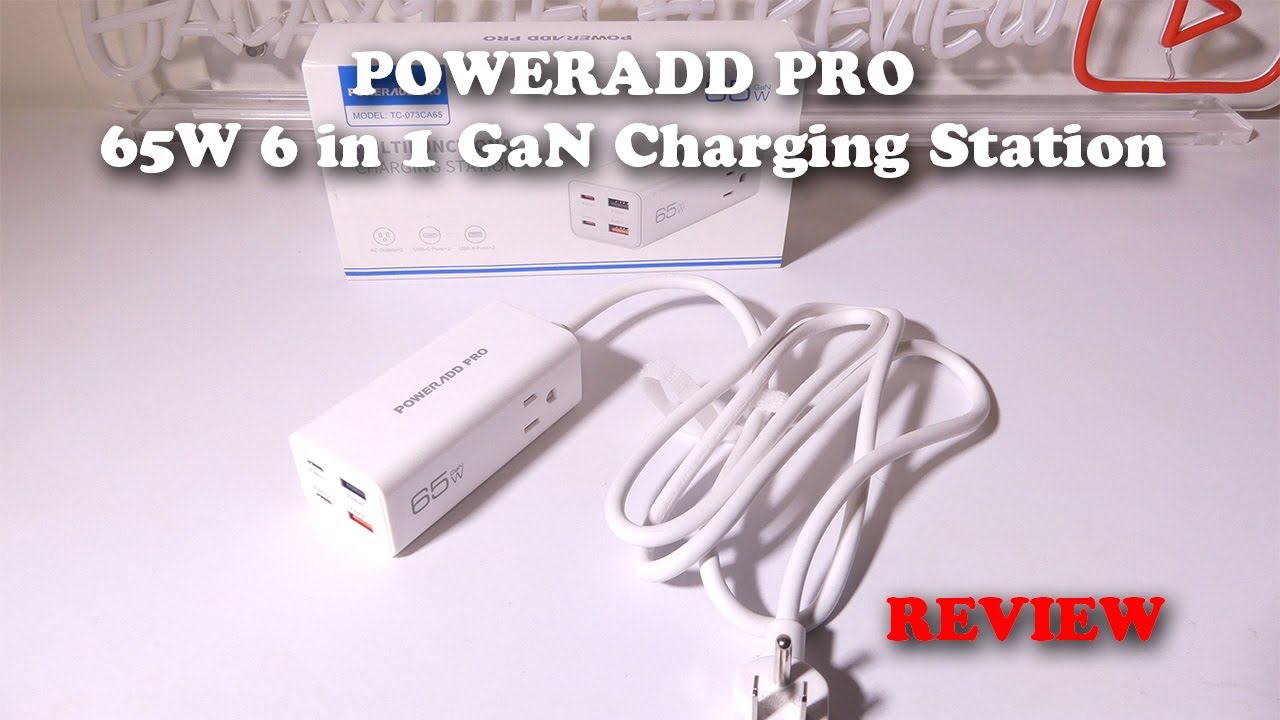 POWERADD PRO 65W GaN USB Charging Station REVIEW - YouTube