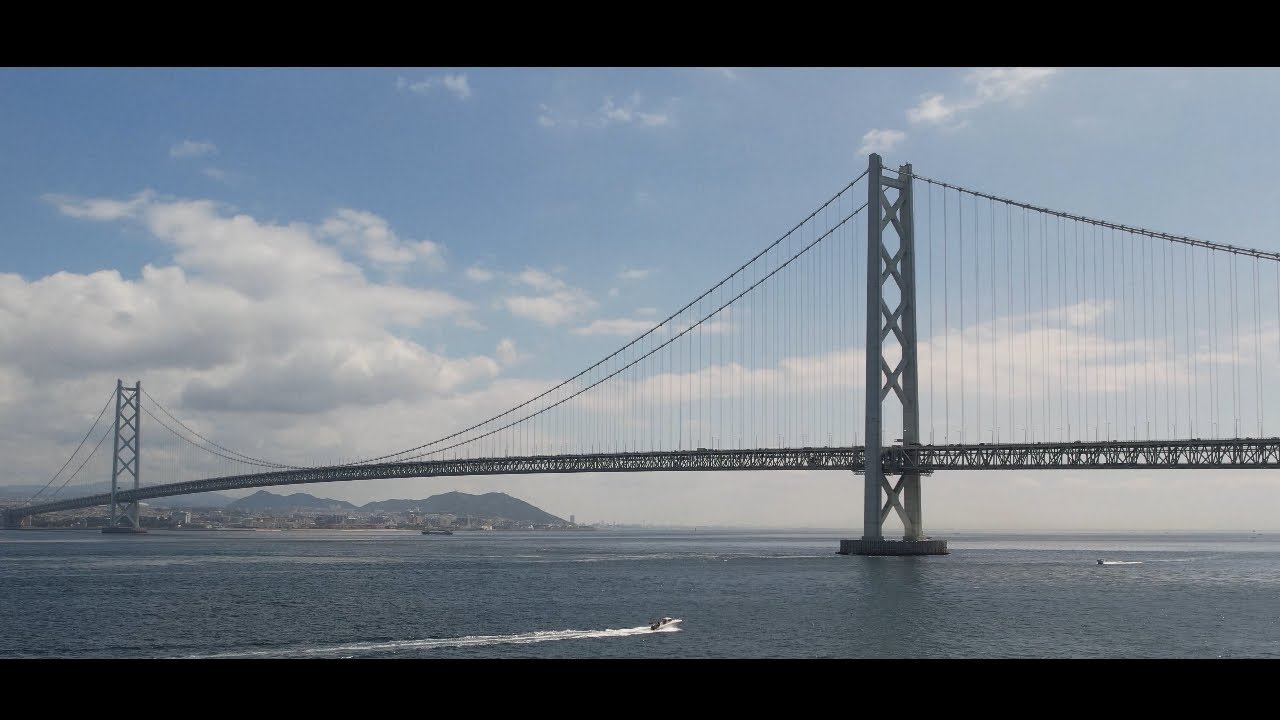 Aerial Footage with drones #27 - The Akashi Kaikyo Bridge / cinematic ...