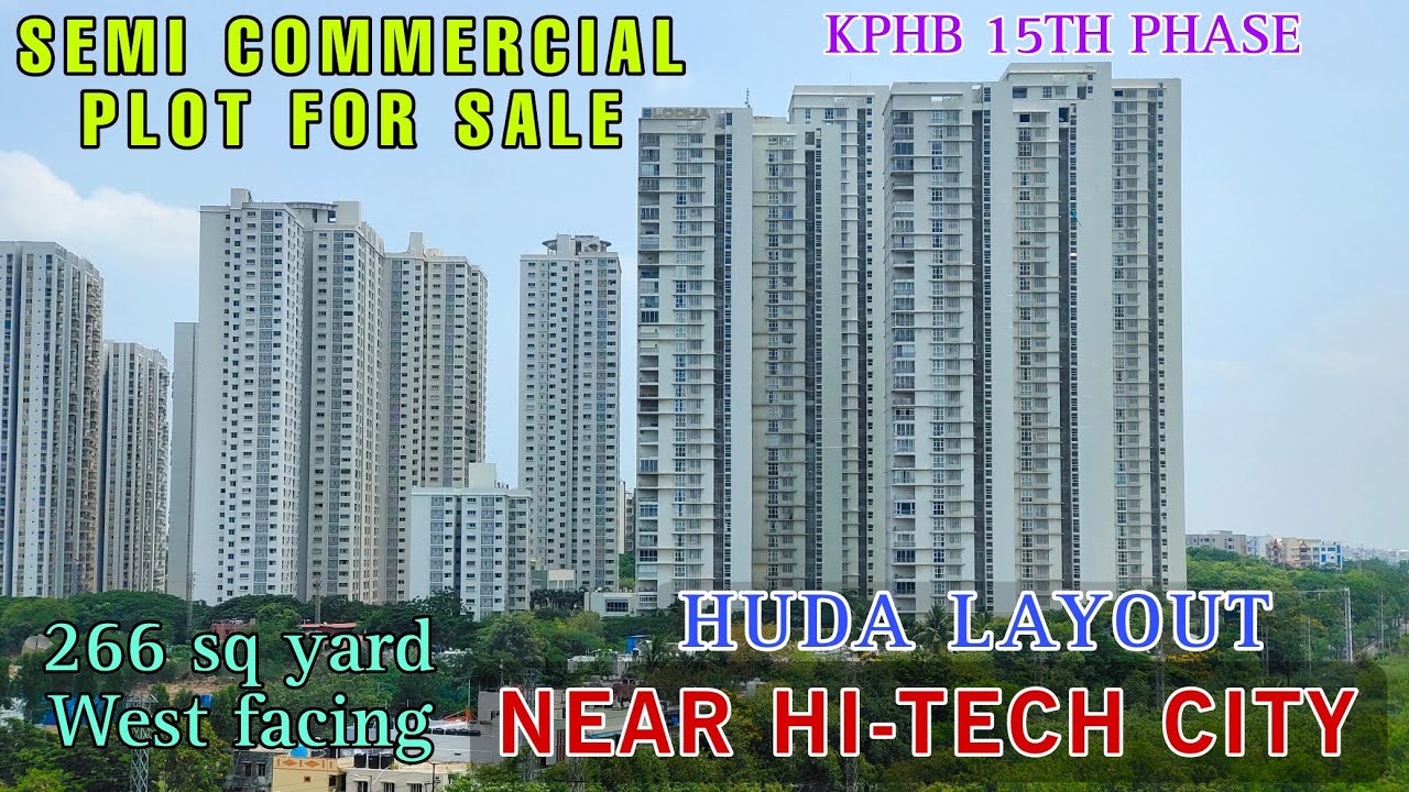SEMI COMMERCIAL PLOT FOR SALE HI-TECH CITY HYDERABAD ELIP PROPERTY # ...