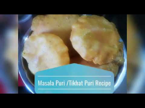 Masala Puri/Tikhat Puri Recipe - YouTube