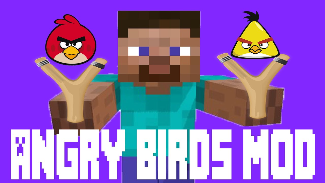 Minecraft Angry Birds Mod - YouTube