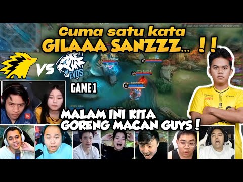 REAKSI STREAMER LIHAT ONIC COMEBACK KARNA 1 MOMEN | ONIC VS EVOS MATCH ...