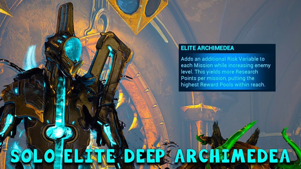 Elite Deep Archimedea SOLO!!! - Warframe - YouTube