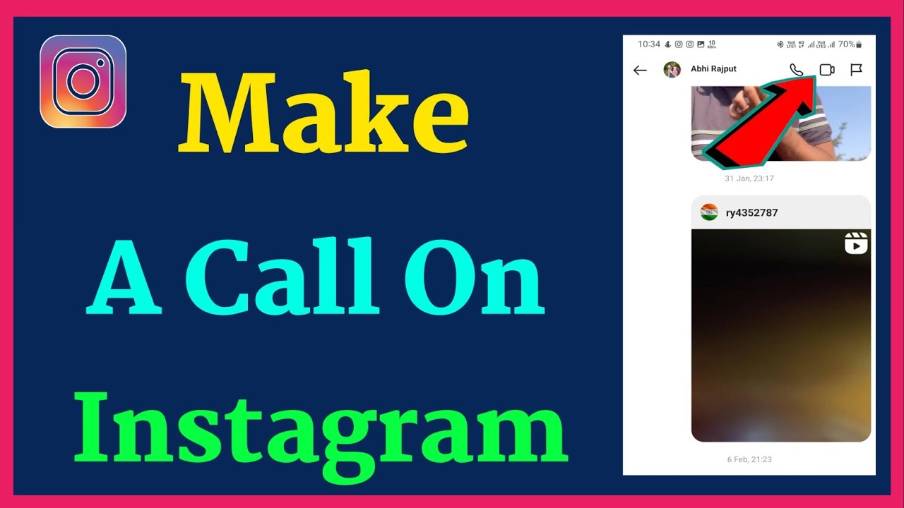 How To Call Someone On Instagram - YouTube