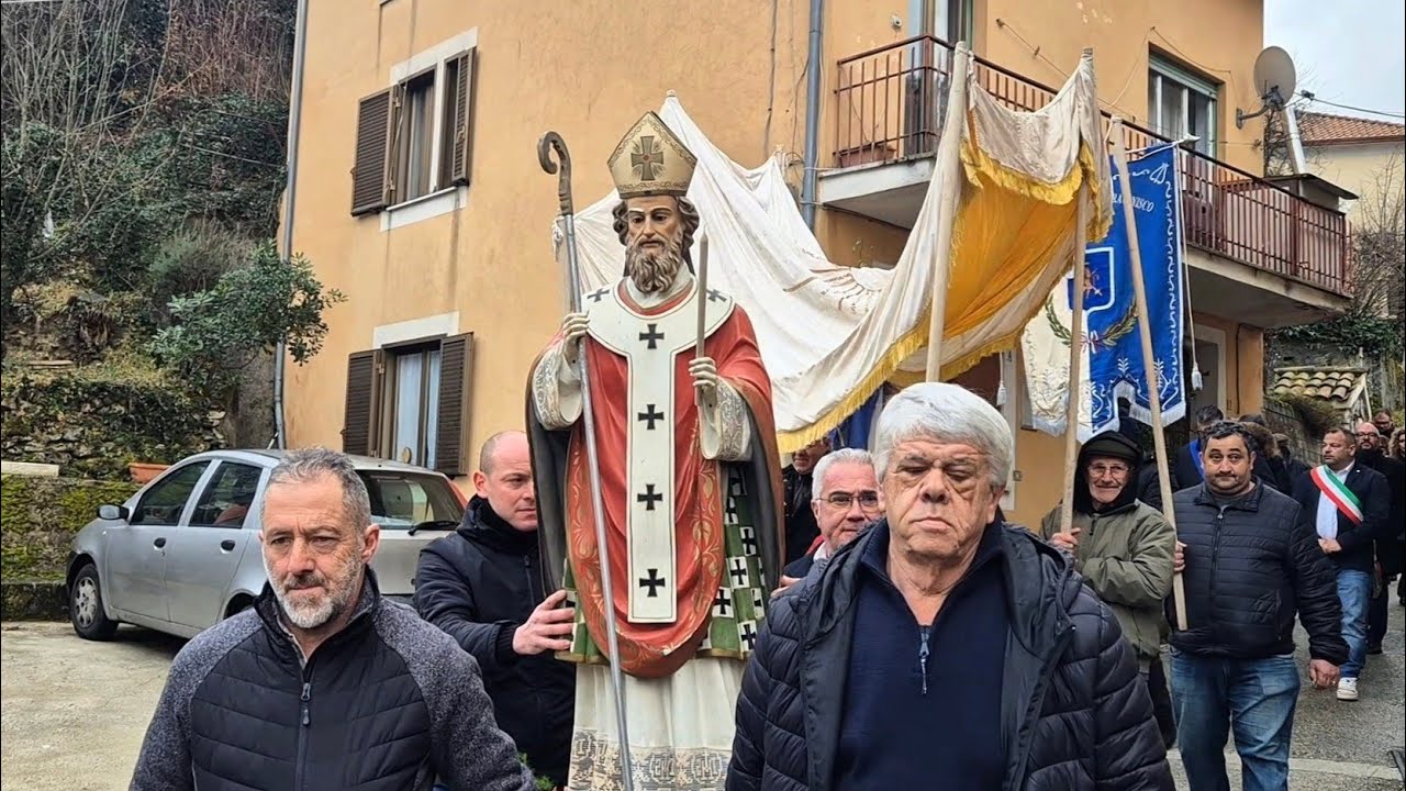 Processione di SAN BIAGIO Vescovo e Martire, San Biagio Saracinisco ...