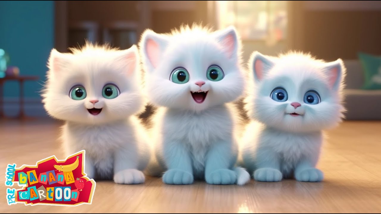 😽 Three Little Kittens | Nursery Rhymes | amazing songs for kids ...