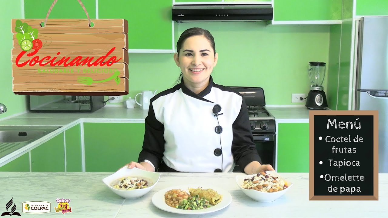 COCINANDO SALUDABLE Y DELICIOSO-Coctel de frutas, tapioca, Omelette de ...