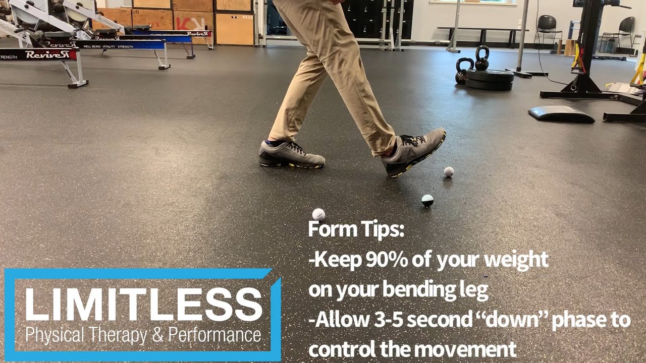 Cone Taps : Achilles Tendon Strengthening - YouTube