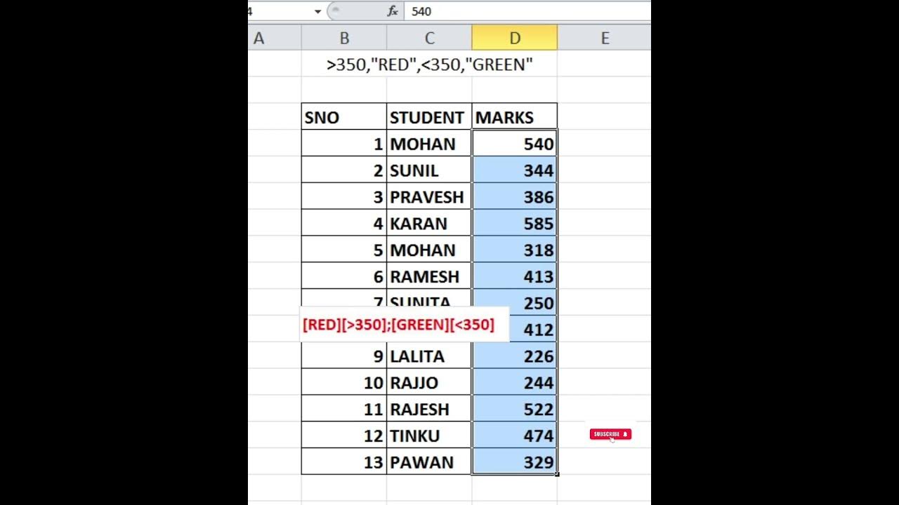 Excel you can use custom number formatting to apply different colors to numbers #spreadsheets # ...