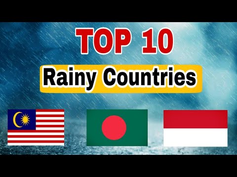 Top 10 Most Rainy Countries in the world | Most Rainy Countries - YouTube