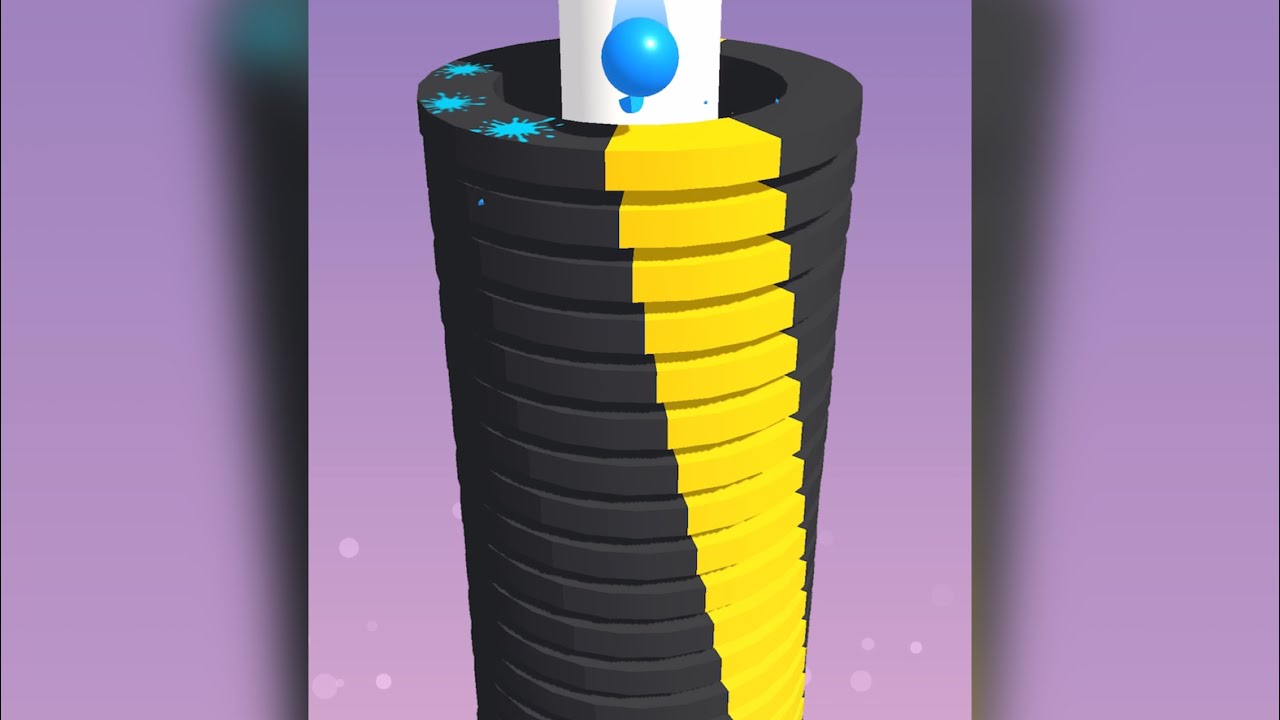 Stack Ball - Satisfying Mobile Game ( Level 1 to 27 ) - YouTube