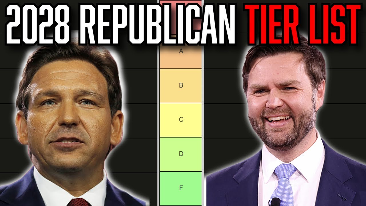 2028 Presidential Election: 2028 Republican Primary Tier List - YouTube