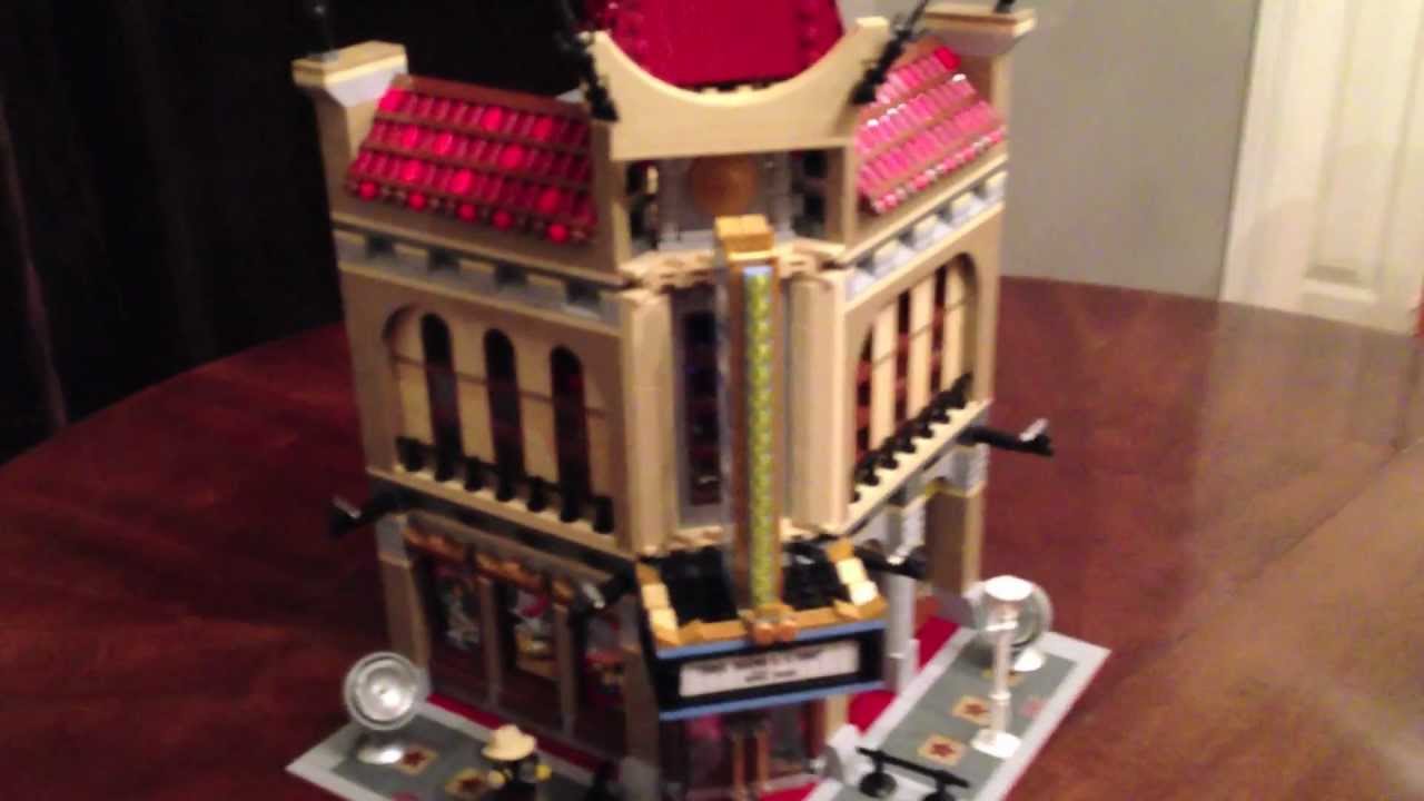 Lego Movie Theater with Working Movie Screen - YouTube