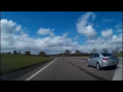 Summer Road Trip Drive From Junction 3 North Up M90 Motorway On History ...